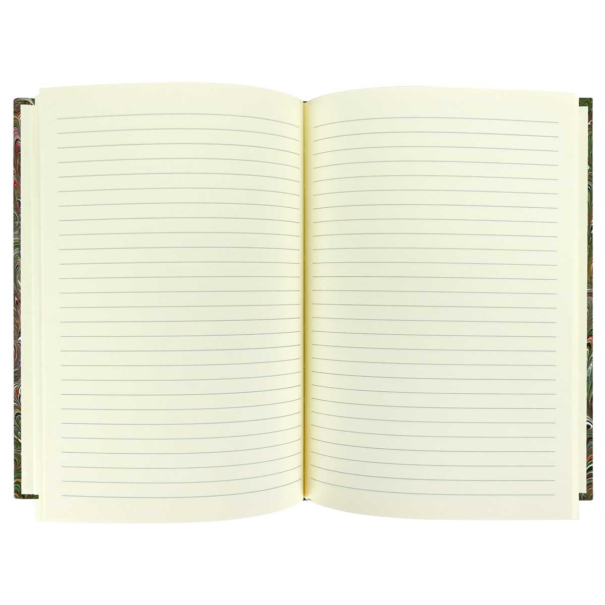 Marmor A5 Green & Coral Bouquet Lined Notebook | Waterstones
