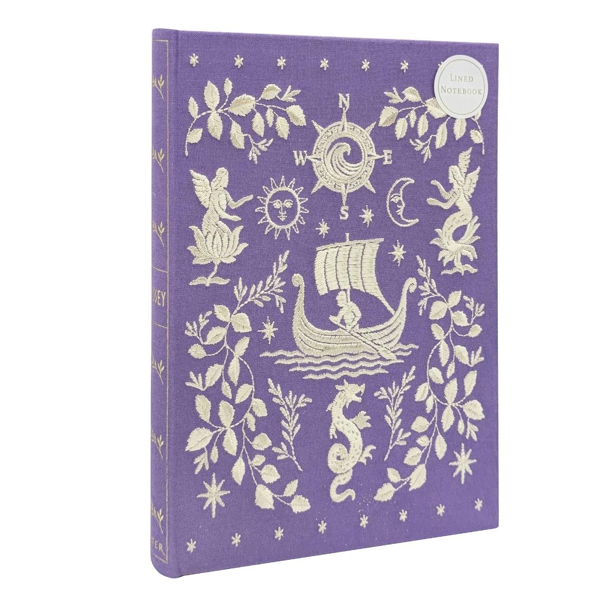 The Odyssey Embroided Fabric Notebook | Waterstones