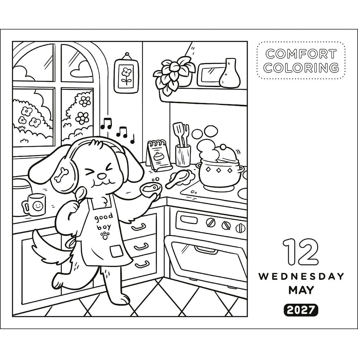 2027 Comfort Colouring Boxed Calendar by Andrews McMeel Publishing ...