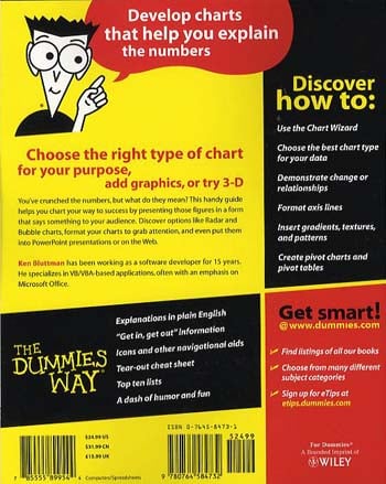 Excel Charts For Dummies by Ken Bluttman | Waterstones