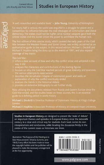 The Cold War 1945-91 by Michael Dockrill, Michael F. Hopkins | Waterstones