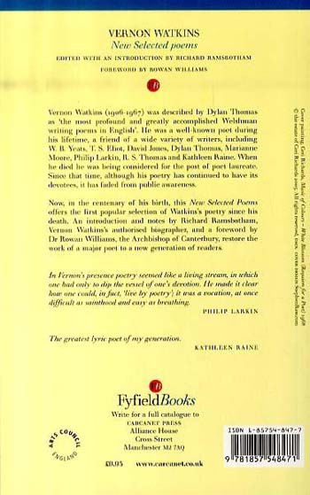 Vernon Watkins by Vernon Watkins, Richard Ramsbotham | Waterstones