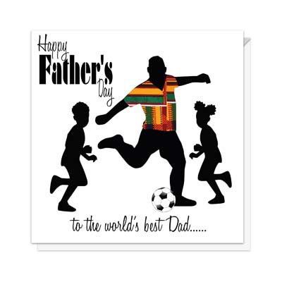 World's Best Dad Football Father's Day Card | Waterstones