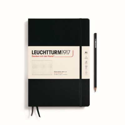 Black Hardback B5 Dotted Notebook | Waterstones