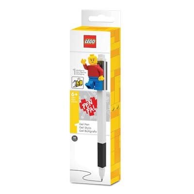 Black Lego Gel Pen With Minifigure | Waterstones