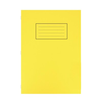 Silvine A4 Exercise Book - Lined With Margin (80 Pages) Yellow Cover ...