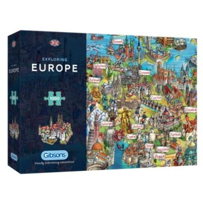 Exploring Europe 1000 Piece Jigsaw Puzzle | Waterstones