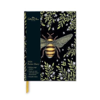 Catherine Rowe Bees Pocket Week to View Diary 2026 | Waterstones