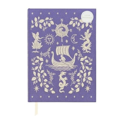 The Odyssey Embroided Fabric Notebook | Waterstones