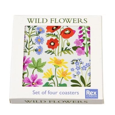 Wild Flowers Coasters (Set Of 4) | Waterstones