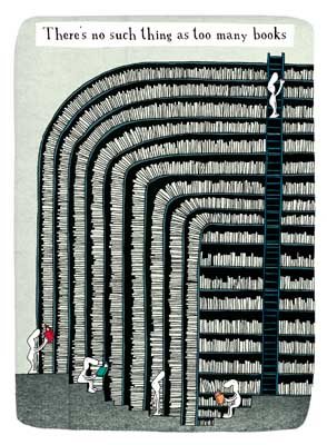 No Such Thing As Too Many Books Card | Waterstones