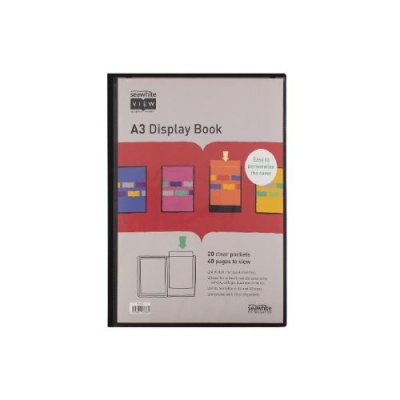 A3 Display Book 20 Clear Pockets | Waterstones