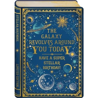 The Galaxy Revolves Around You Today Greeting Card | Waterstones