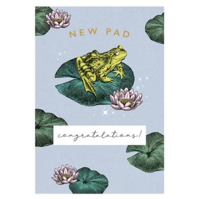 New Pad Frog, Congratulations Greeting Card | Waterstones
