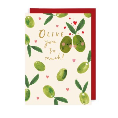 Olive You So Much Greeting Card | Waterstones