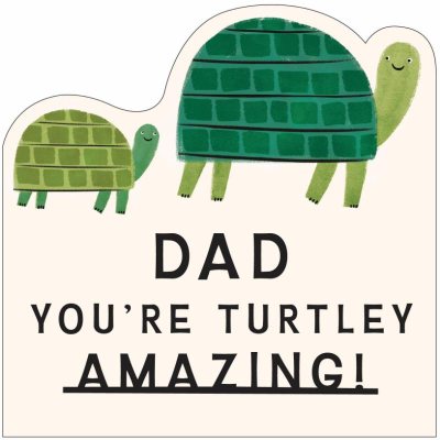 Turtly Amazing Dad Greeting Card | Waterstones
