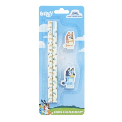 Bluey Pencil & Eraser Set | Waterstones