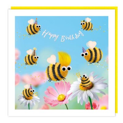 Happy Birthday Bees Card | Waterstones