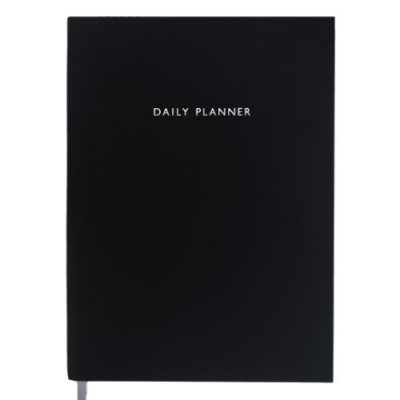 Black Daily Planner | Waterstones