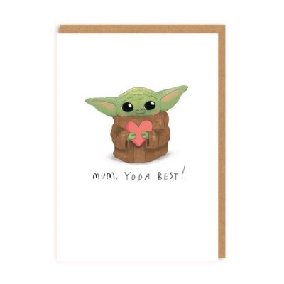 Yoda Best Greetings Card | Waterstones