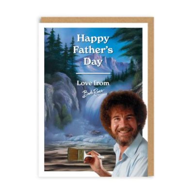 Happy Father's Day Bob Ross Greeting Card | Waterstones