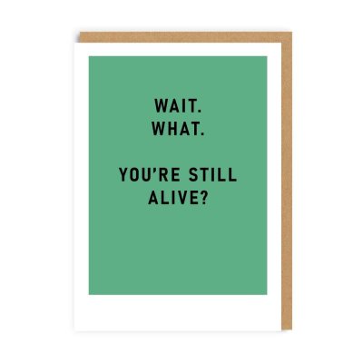 Wait. What? Greeting Card | Waterstones