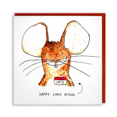 Happy Chris Mouse Card | Waterstones