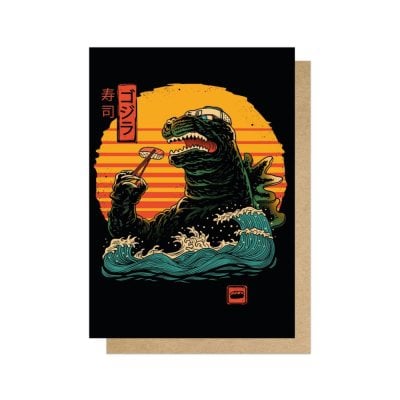 Godzilla Greetings Card | Waterstones