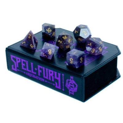 Legendary Spell Fury Amethyst Dice Set | Waterstones