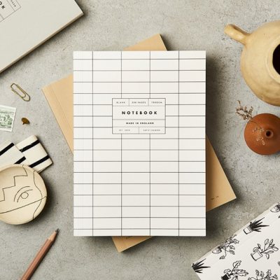 Ivory Grid Blank Notebook Vol 18 | Waterstones