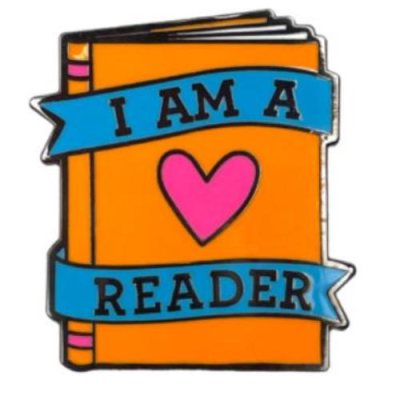 I Am A Reader Pin Badge | Waterstones