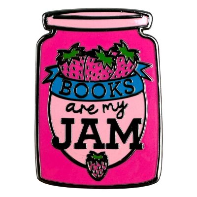 Books Are My Jam Pin Badge | Waterstones