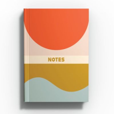 Geometric Wave Lay Flat Lines A5 Notebook | Waterstones