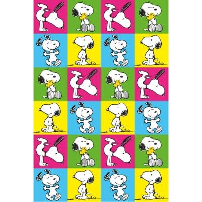 Snoopy Multi Colour 3M Roll Wrap | Waterstones