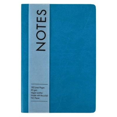 Turquoise Lined Vegan A5 Notebook | Waterstones