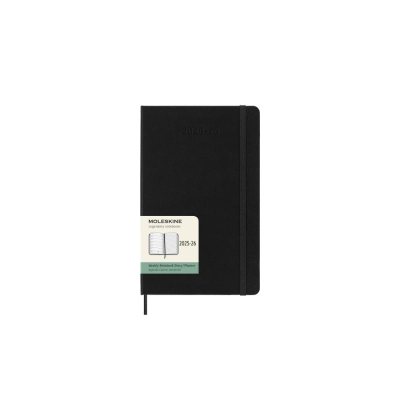 Black Weekly 18M Hard Large Diary 2025-2026 | Waterstones
