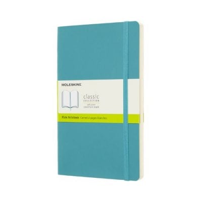 Notebook Plain Reef Blue Large Soft Back | Waterstones