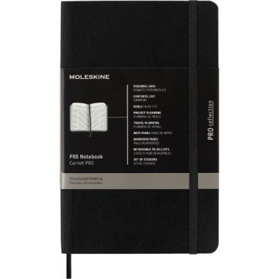 Moleskine Large Hardcover Pro Note Black | Waterstones