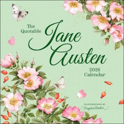 2026 Jane Austen Quotes Wall Calendar by Marjolein Bastin, Jane Austen ...