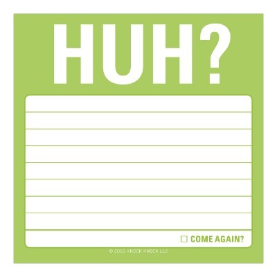 Huh? Mini Sticky Notes | Waterstones
