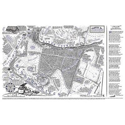 Map of Wittenham Clumps and Little Wittenham Wood showing footpaths and ...