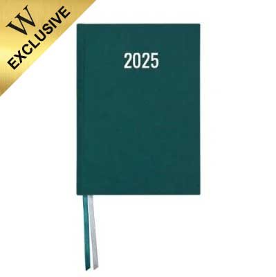 Waterstones Signature Green Desk Diary 2025 | Waterstones