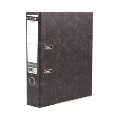 A4 Black Texture Lever Arch File | Waterstones