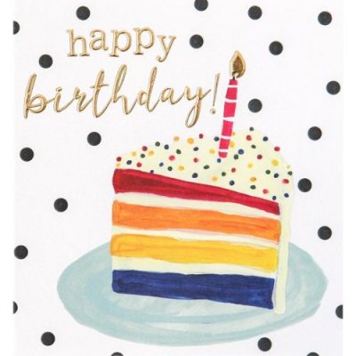 Birthday Rainbow Cake Greeting Card | Waterstones