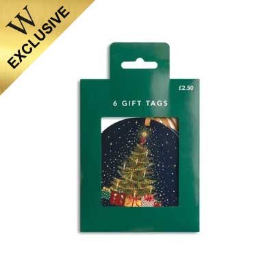 Christmas Tree & Presents Gift Tags 6Pk | Waterstones