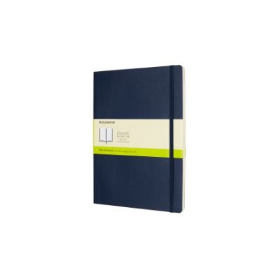 Sapphire Blue Plain Soft Notebook Xl | Waterstones
