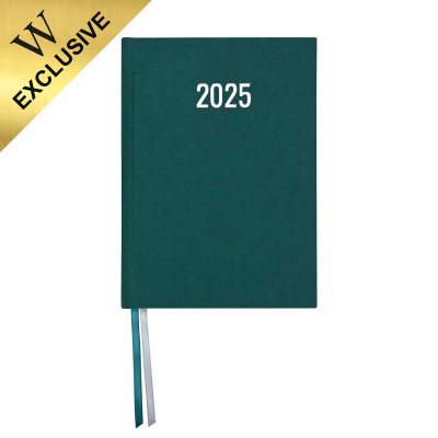 Waterstones Signature Green Desk Diary 2025 | Waterstones