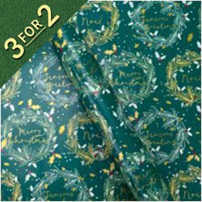 Wreaths 3M Roll Wrap | Waterstones
