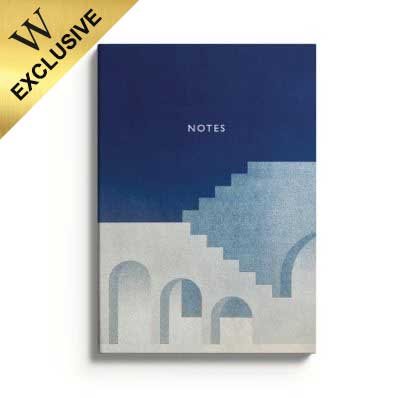 Footbridge Blue Perfect Bound A5 Notebook | Waterstones