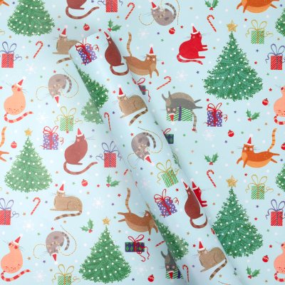 Christmas Cats 3M Roll Wrap | Waterstones